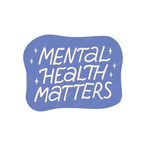 Premium Vector Mental Health Matters Vector Sticker
