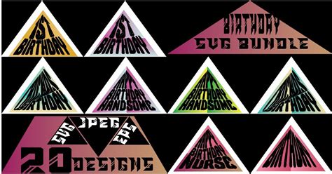 Birthday Svg Bundle Bundle · Creative Fabrica