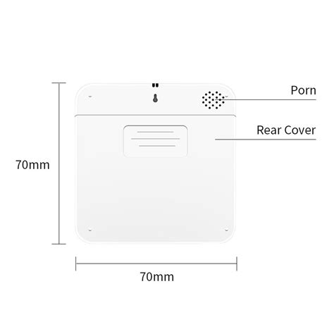 Tuya Wifi Smart Home Temperatura Humedad Sensor Control Remoto