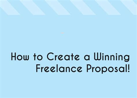 How To Create A Winning Freelance Proposal My Library 24