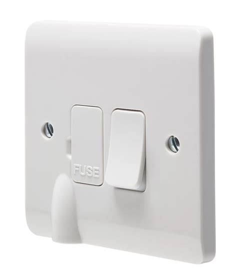 Crabtree Instinct 13a Switched Fused Spur And Flex Outlet With Led White