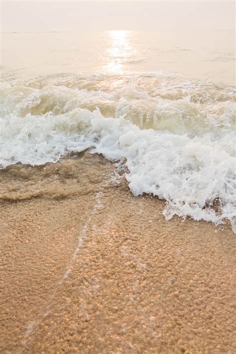 Kostenlose Foto Meer Morgen Soft Wave Welle Ufer Strand Wasser