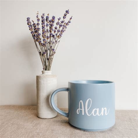 Discontinued Xl Chunky Ceramic Mug In Serenity Blue A Dolce Surprise