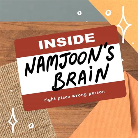 RM Lost Sticker Inside Namjoon S Brain Music Video Right Place Wrong