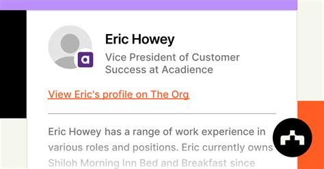 Eric Howey Vice President Of Customer Success At Acadience The Org