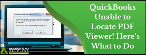 Quickbooks Unable To Locate Pdf Viewer Heres What To Do One Stop