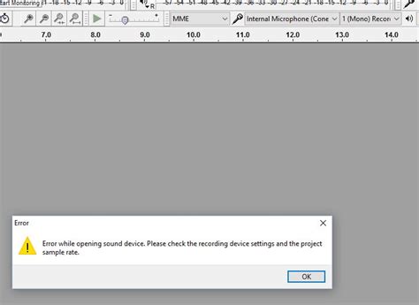 Audacity 211 And Windows 10 Audio Input Error Solution Windows