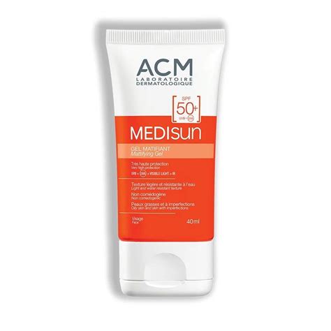 ACM Medisun SPF50 Слънцезащитен матиращ гел за мазна кожа x40 мл