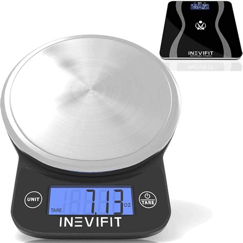 Buy Inevifit Body Analyzer Scale And Digital Kitchen Scale Fitness Bundle
