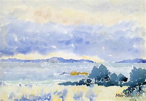海边的陆地亨利埃德蒙克罗斯 Henri Edmond Cross 高清作品欣赏 亨利埃德蒙克罗斯作品 亨利埃德蒙克罗斯专题网站