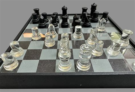Bohemian Crystal Minimalist Chess Set