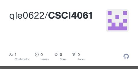 GitHub Qle0622 CSCI4061