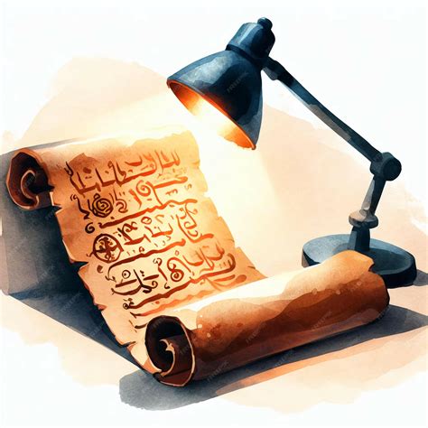 Premium Photo A Weathered Parchment Scroll