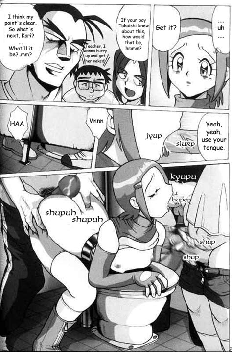 Rule 34 Comic Digimon Digimon Adventure English Text Female Greyscale