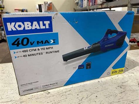 Kobalt 40 Volt Blower Kit Sierra Auction Management Inc