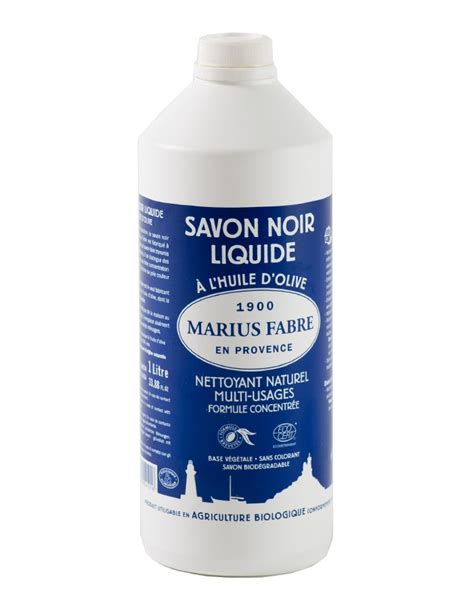 Savon noir liquide à l huile d olive MARIUS FABRE 1L