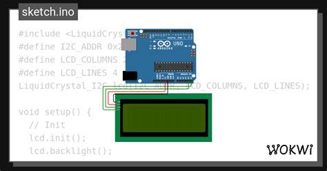 LCD X I C Ardiuno Uno Wokwi ESP STM Arduino Simulator