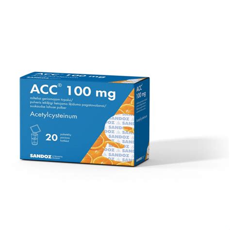 Acc 100 Mg Milteliai Geriamajam Tirpalui N20 Gintarinė Vaistinė