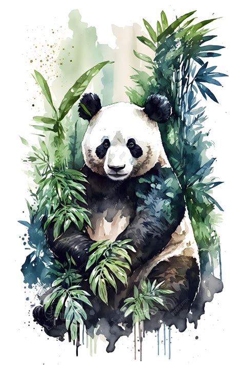 Premium Photo Panda In Bamboo Forest Ai Generated