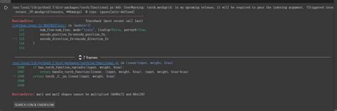 An Error On Colab Full Nerf · Issue 31 · Krrish94nerf Pytorch · Github