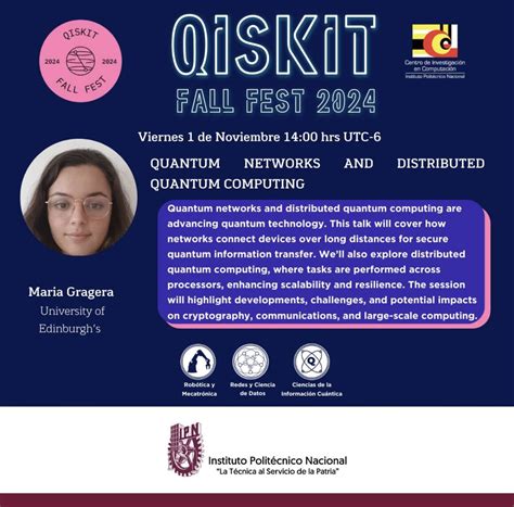María Gragera Garcés On Linkedin Qiskitfallfest Quantumnetworks
