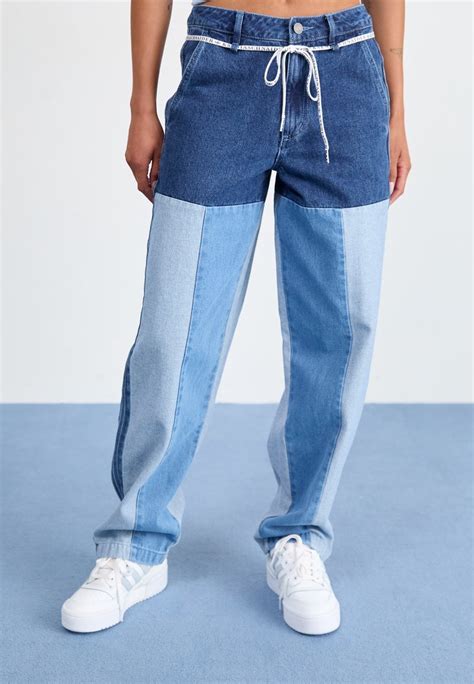 Adidas Originals Ksenia Straight Leg Jeans Indigo Denimmedium Blue