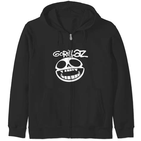 Gorillaz Logo Mens Zip Hoodies Sold By Eudelia Annaliese Sku