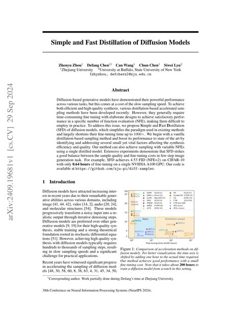 Pdf Simple And Fast Distillation Of Diffusion Models
