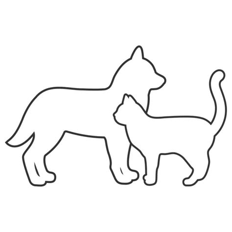 Dog Cat Silhouette