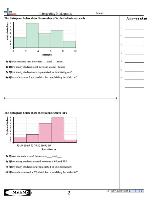 Histogram Worksheet Printable Word Searches