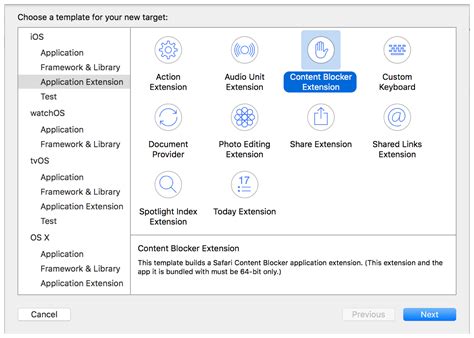 App Extension Programming Guide Content Blocker