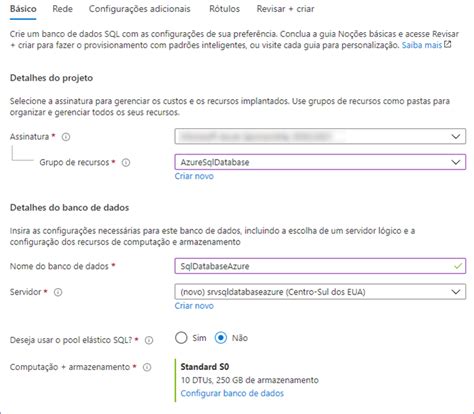 Como Criar Um Banco De Dados Sql No Azure Wtsnet