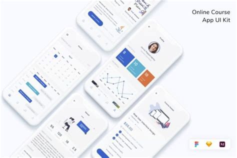 Online Course App UI Kit Graphic By Betush Creative Fabrica