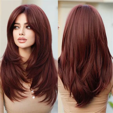 Heat Resistant Long Wavy Honey Blonde Wig Bangs Women Temu