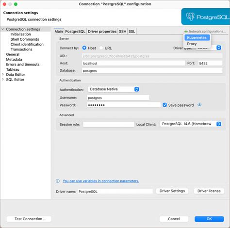 Kubernetes Configuration Dbeaver Documentation