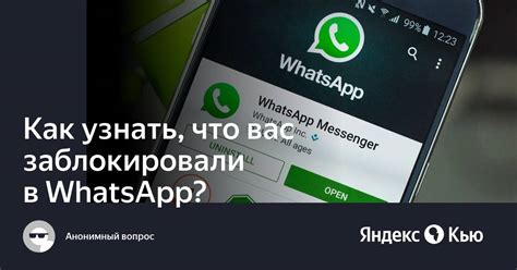 «Как узнать что вас заблокировали в Whatsapp — Яндекс Кью