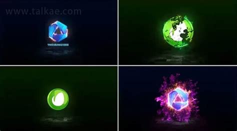 Ae模板 Flame Logo Animation 撞击能量火焰爆炸logo演绎开场片头 韬客ae