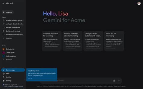 Cómo crear chatbots personalizados con Google Gemini Gems