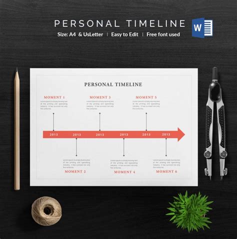 Personal Timeline Templates DOC PDF