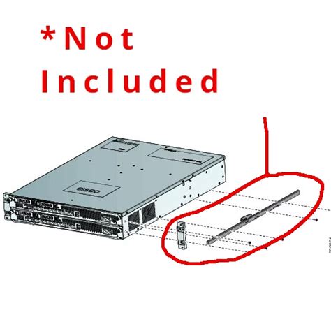 Cisco ASA X Outer Slide Rails ASA X Adhesive Networks