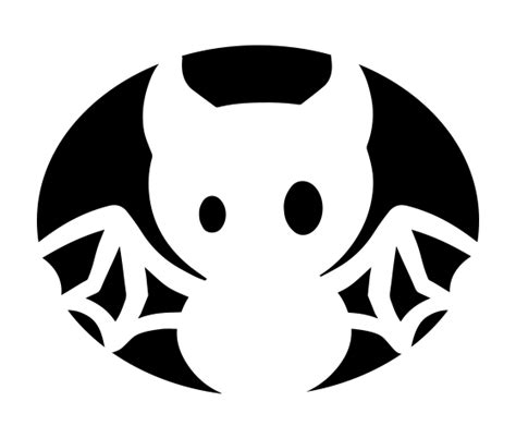 Upside Down Bat Pumpkin Stencil Drawing Corsair
