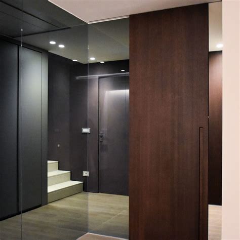 Porta Da Interno AGOPROFIL S P A In Legno Scorrevole Contemporanea