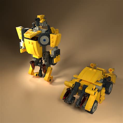 Lego Moc Transformers 001 Bumblebee By Sam Hsu Rebrickable Build