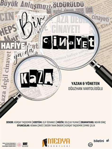 Bir Cinayet Ya Da Kaza Tiyatro Oyunu Biletleri Pickaseat
