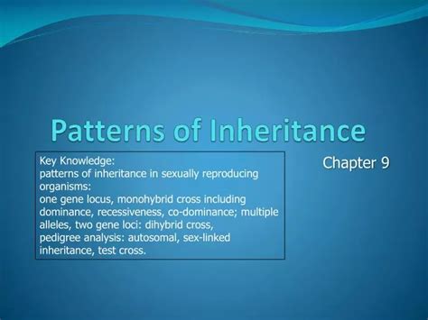 PPT Patterns Of Inheritance PowerPoint Presentation Free Download ID 2475528
