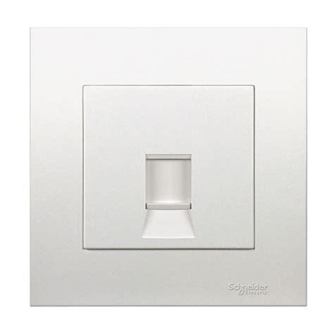 Data Socket Vivace Cat 6 With Shutter 1 Gang White CV MASTER TEKNIK