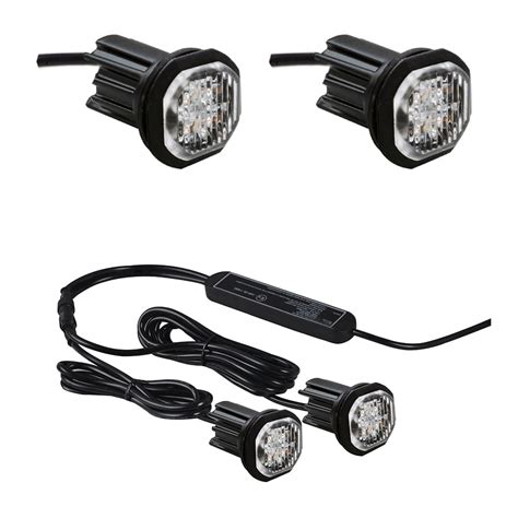 Flush Mount Led Emergency Lights Lamphus 4pc Nanoflare 4