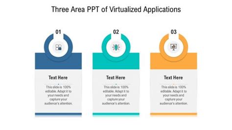 Three Area Ppt Of Virtualized Applications Powerpoint Templates Slides