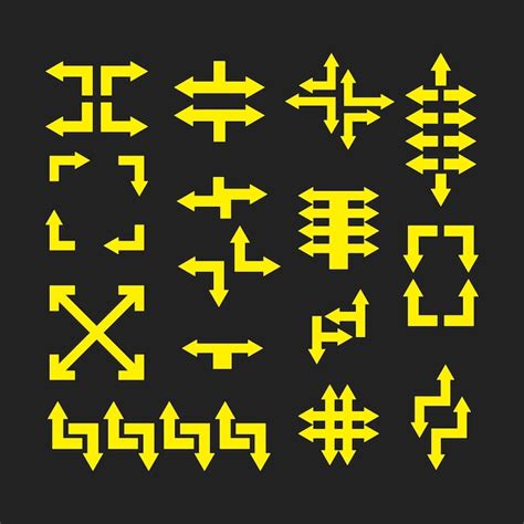 Icône Dobjectif De Direction Isolée De Linterface Futuriste De La
