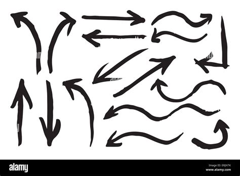Vector Illustration Of The Arrows Set Stock Photo Alamy